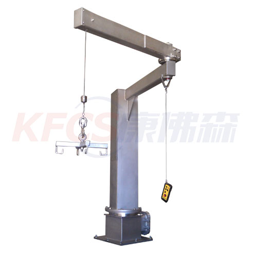Dust-free stainless steel cantilever crane